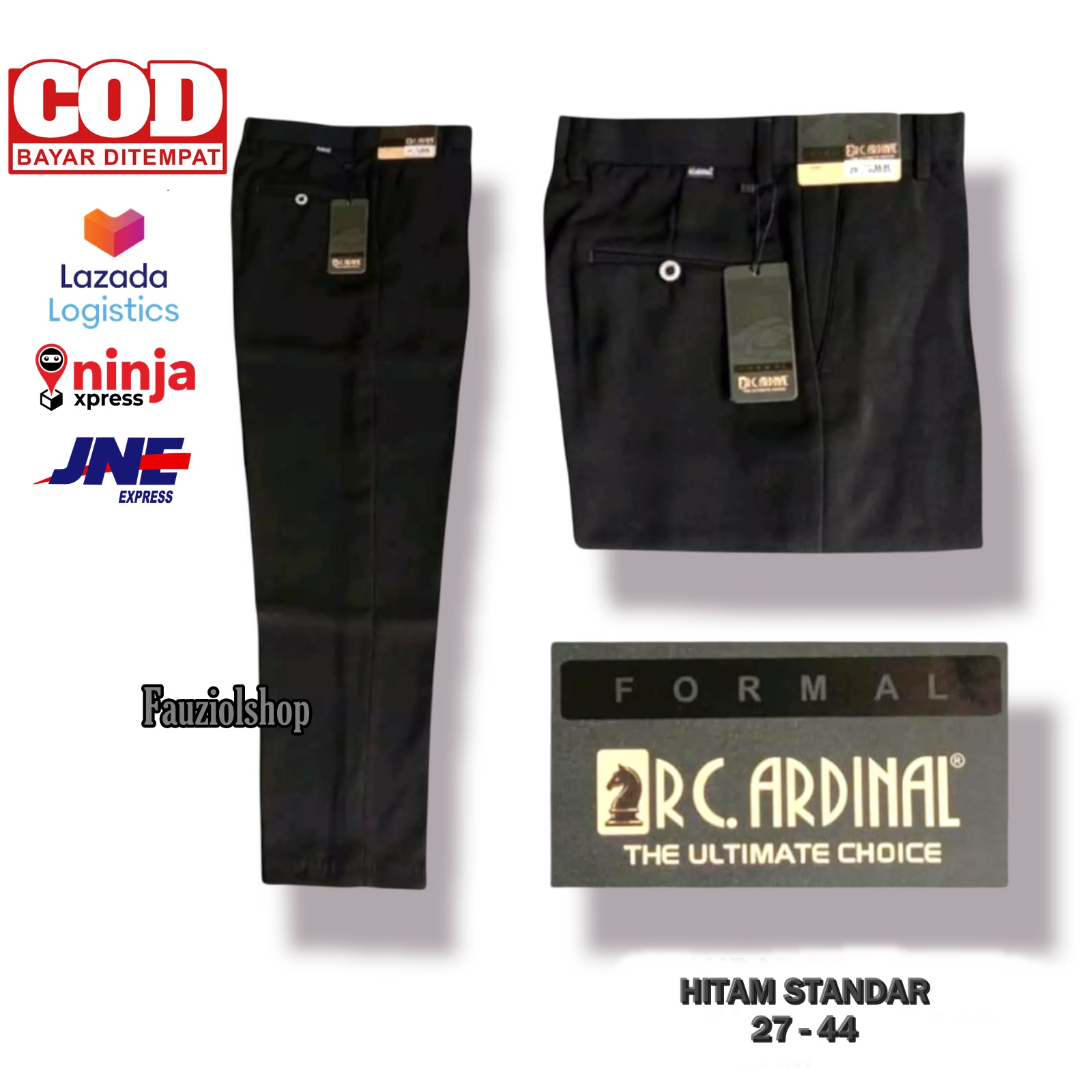 Celana Bahan Hitam Standar/Twis Panjang Pria Kantoran/Nikahan/Pesta ...