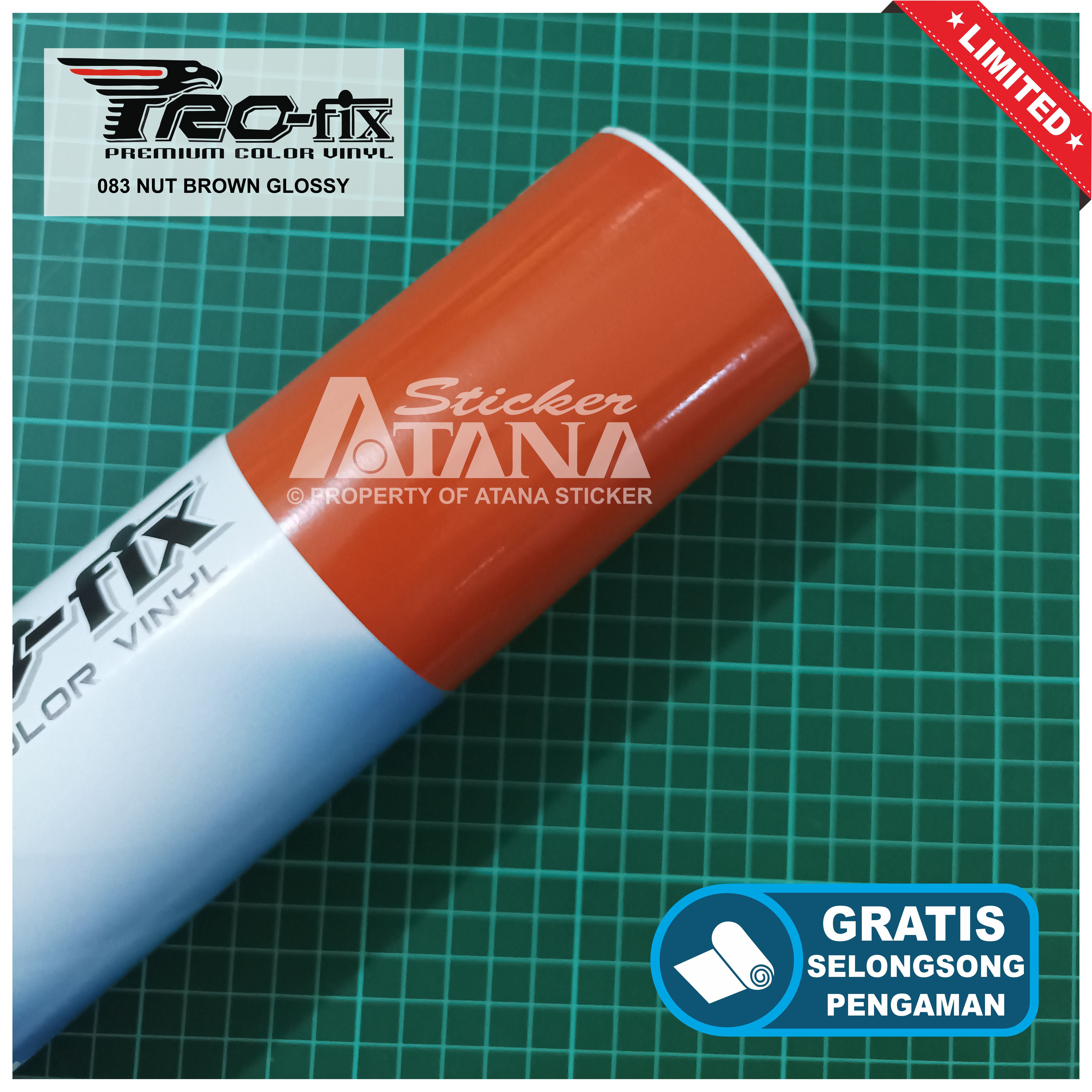 Skotlet Coklat Glossy Scotlet Brown Stiker Cokelat Metalik Sticker ...