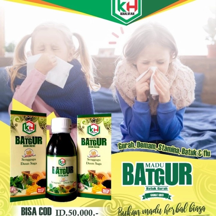Madu Batuk Gurah plus Gamat Gold 150gr Khalifah / Madu BatGur / Solusi ...