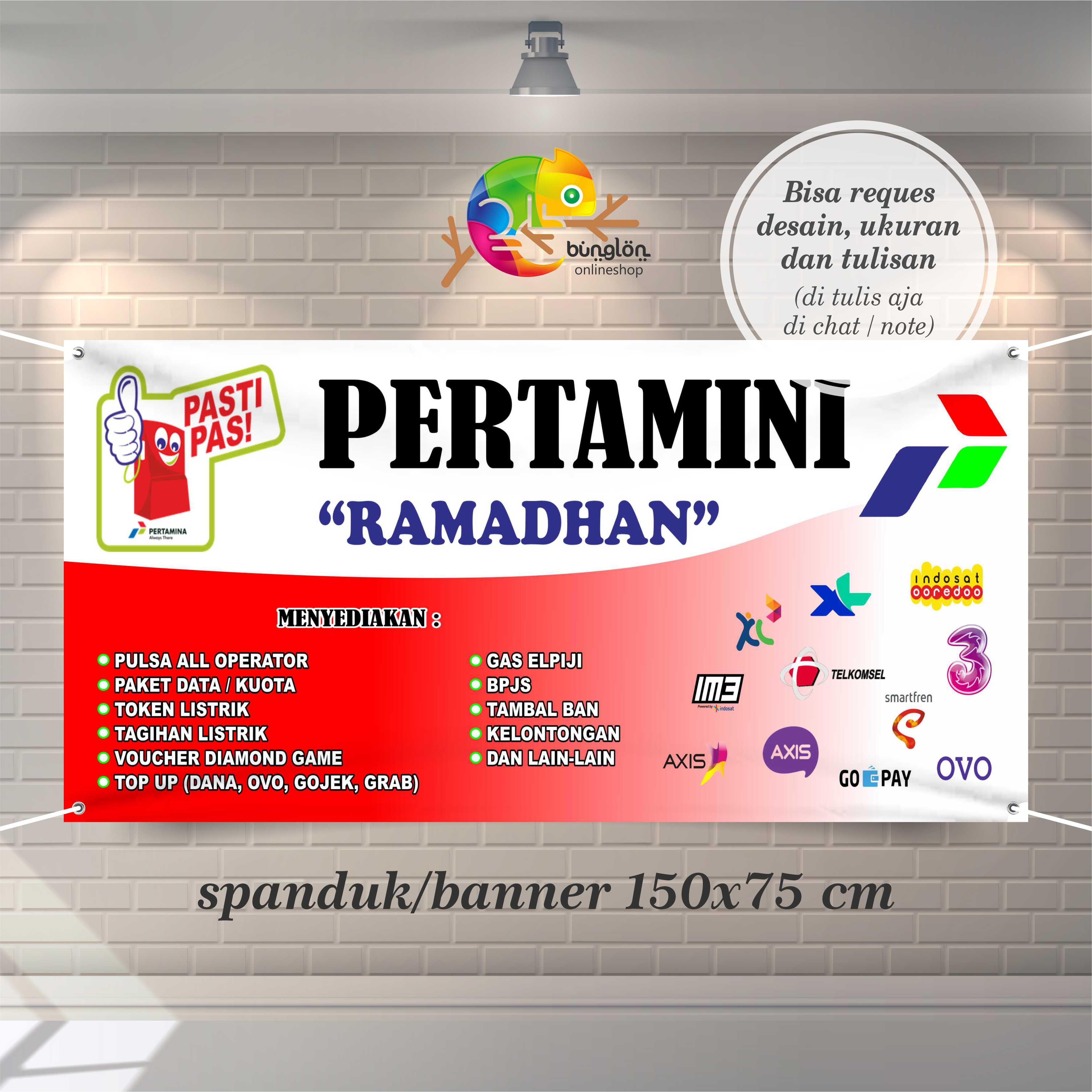Spanduk Banner Pertamini, Pom Mini, Konter Dll | Lazada Indonesia