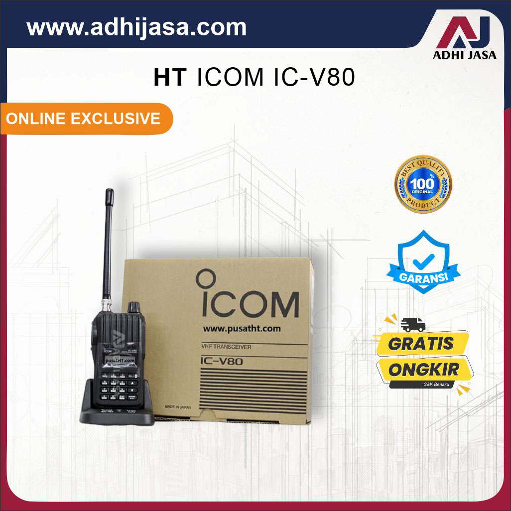 Handy Walkie Talkie HT ICOM IC-V80 | Lazada Indonesia