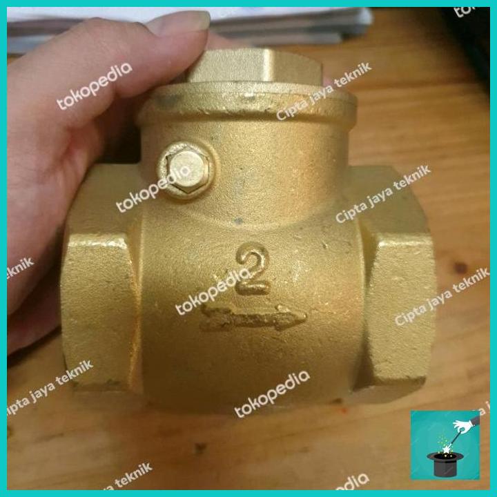 SWING CHECK VALVE KUNINGAN / KLEP TABOK 2 (INCH) PN16 - MAGICSTORE9 ...