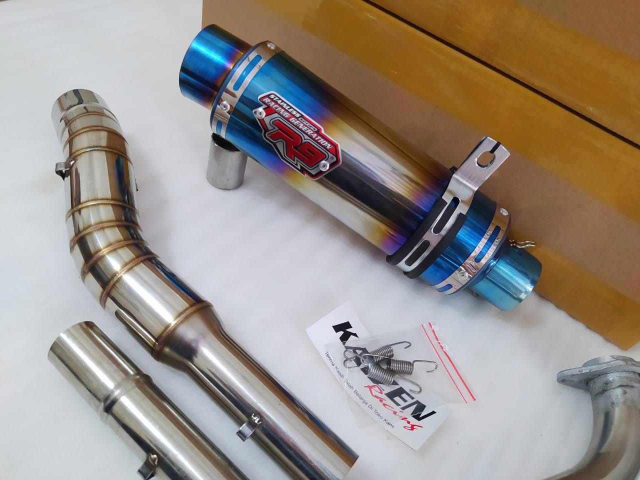 Knalpot Racing R9 Mugello Fullset Pnp New Megapro Primus Mono Monoshock ...