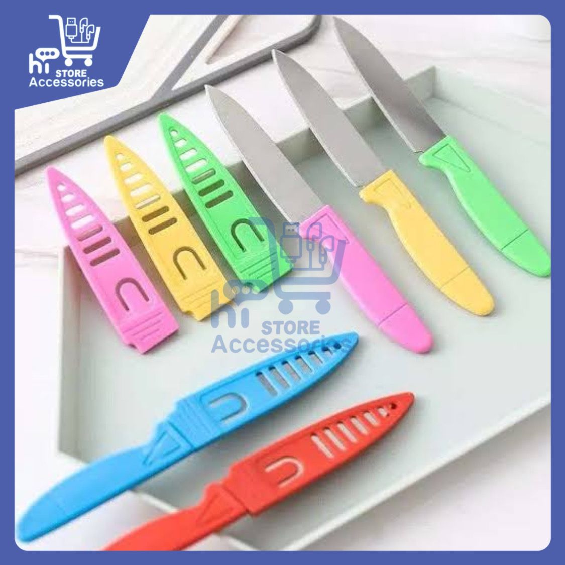 PISAU MINI STAINLESS | PISAU DAPUR BUAH / SAYURAN SERBAGUNA WARNA WARNI ...