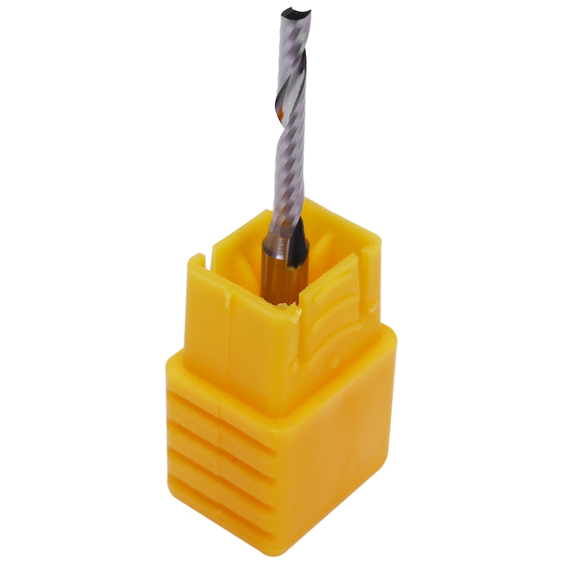 2mm x 15mm Carbide Single Flute Spiral End Mill CNC Router Bit - BLjKMw ...