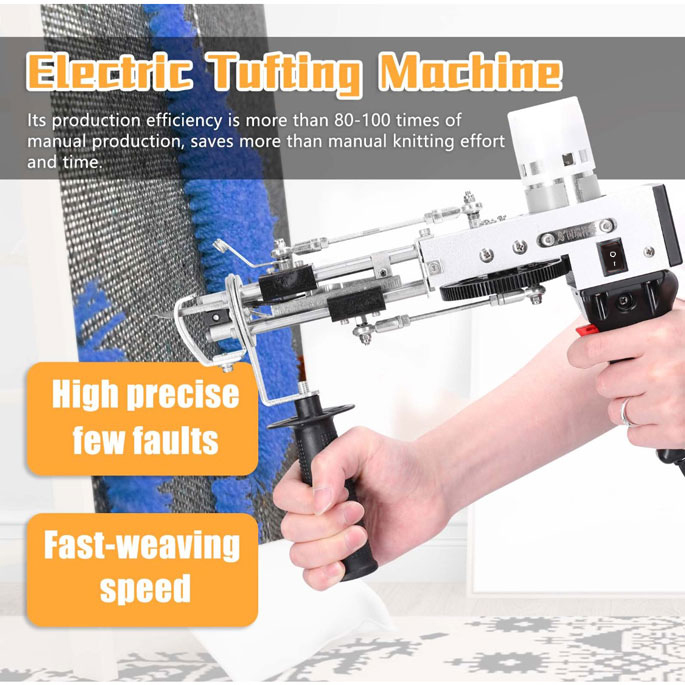 Carpet Tufting Gun Weaving Flocking Cut Loop Pile Mesin Jahit Karpet TD ...