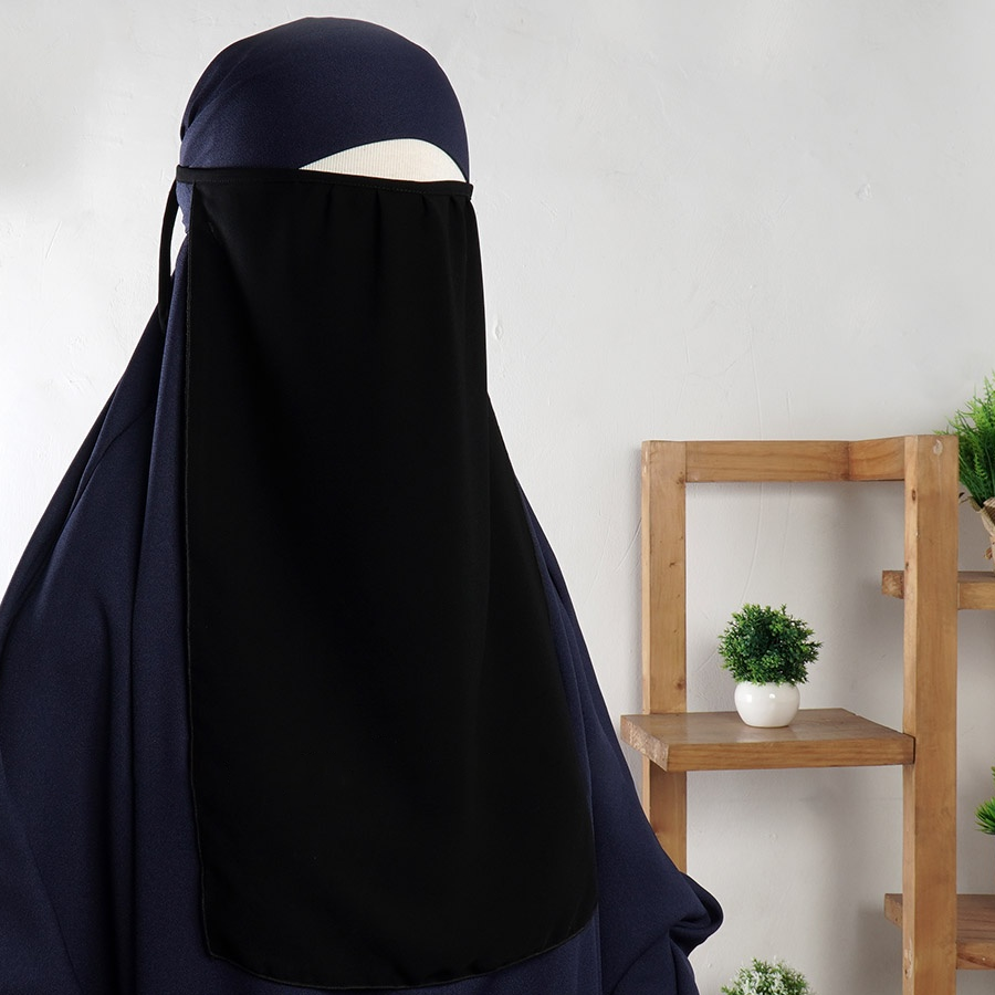 Cadar Tali Rempel Premium Wolfis / cadar niqab terbaru / cadar wanita ...