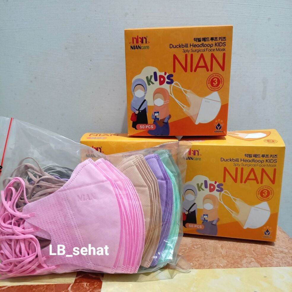 MASKER WARNA SOFT ISI 50PCS , ISI 10PCS KUALITAS PREMIUM / DUCKBILL ...