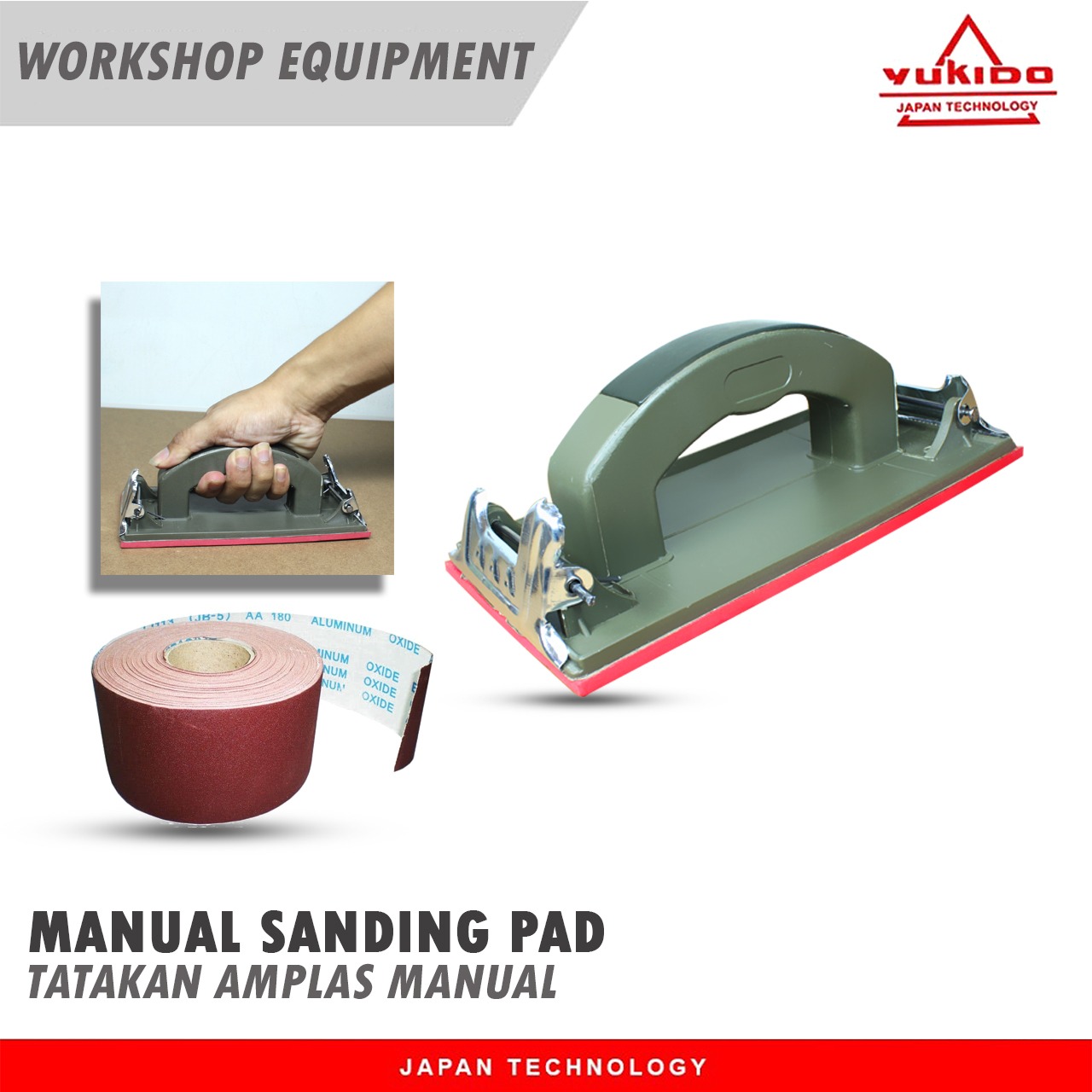 TATAKAN AMPLAS MANUAL / RUBBER SANDING BLOCK/TATAKAN AMPLAS PERSEGI ...