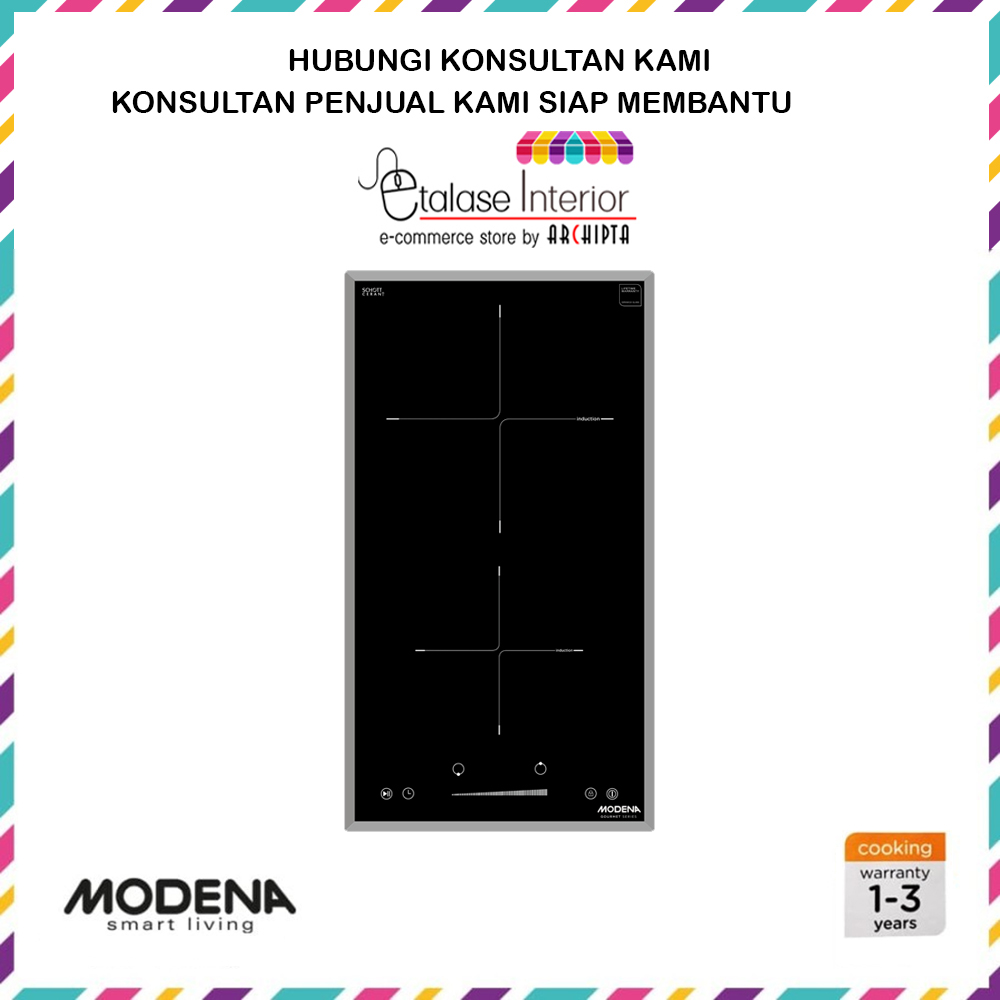 Modena - Kompor Listrik Induksi Tanam/ Build In 2 Tungku Magne BI 1325 ...