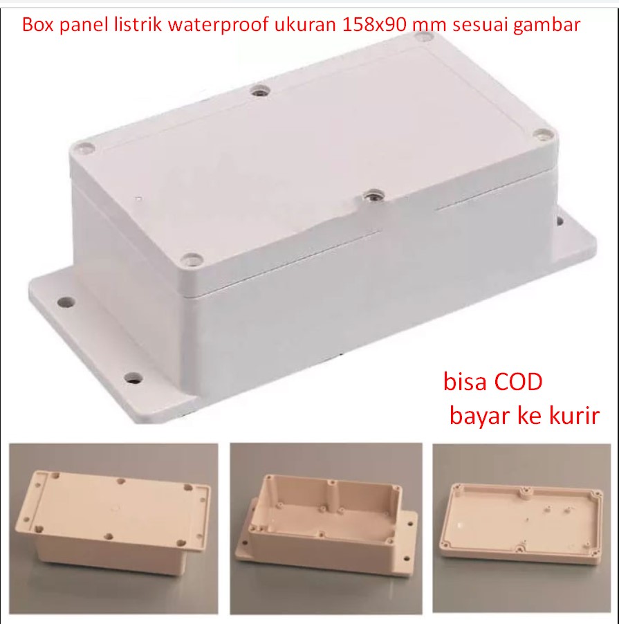 Box panel listrik waterproof ukuran 158x90 mm sesuai gambar | Lazada ...