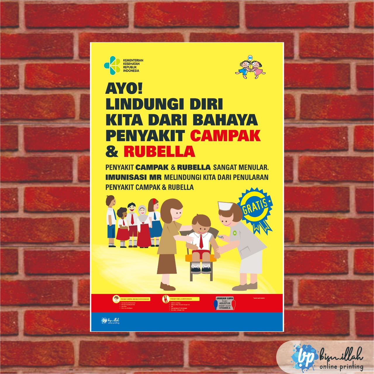 Poster :indungi dari Penyakit Campak & Rubella | Lazada Indonesia