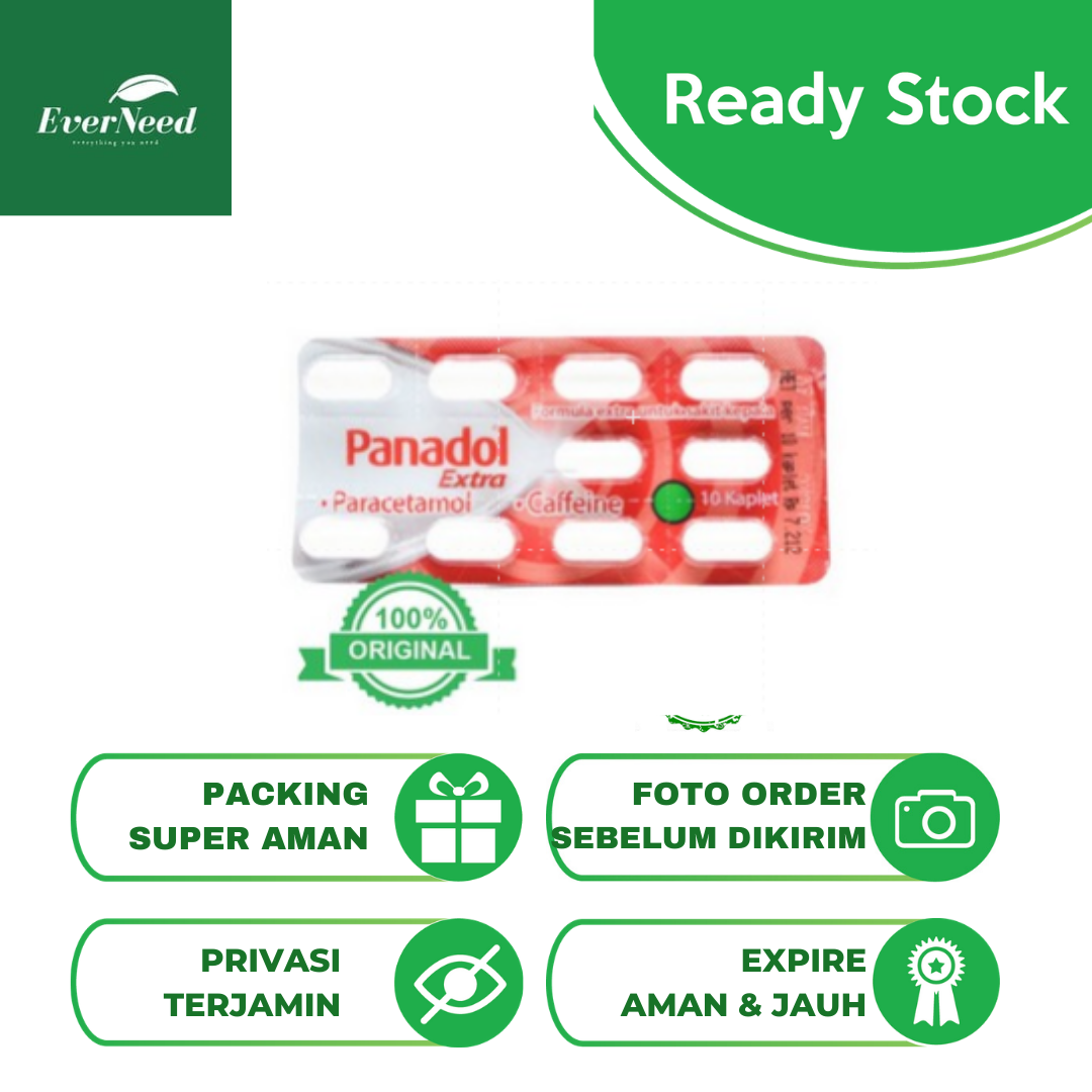 Panadol Merah (Extra) per strip 10 butir | Lazada Indonesia