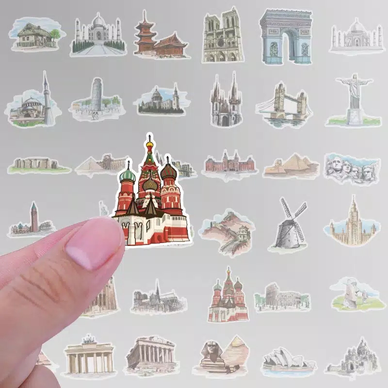 Sticker Building / Sticker Journal Skateboard / Stiker Bangunan ...