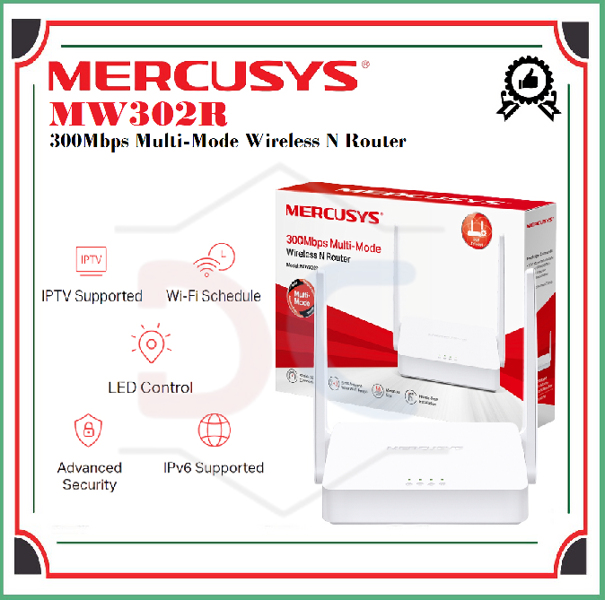 MERCUSYS MW302R 300MBPS WIRELESS N ROUTER | Lazada Indonesia