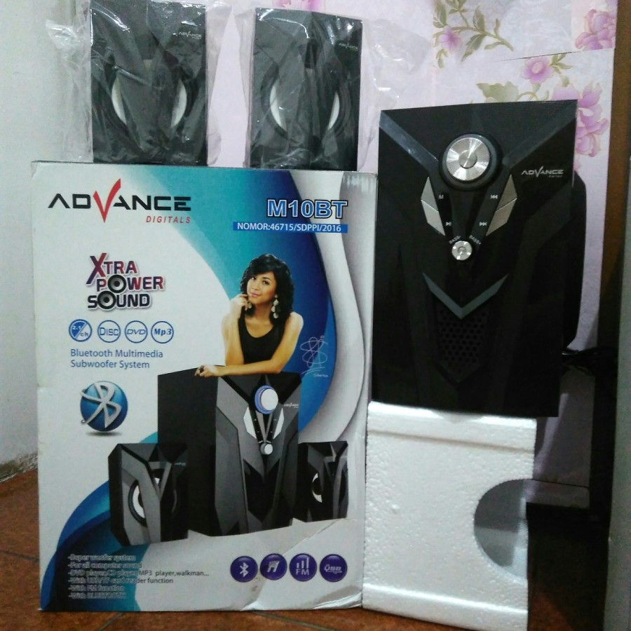 TERLARIS SPEAKER ADVANCE BLUETOOTH - M10BT Ekstra Bass. | Lazada Indonesia