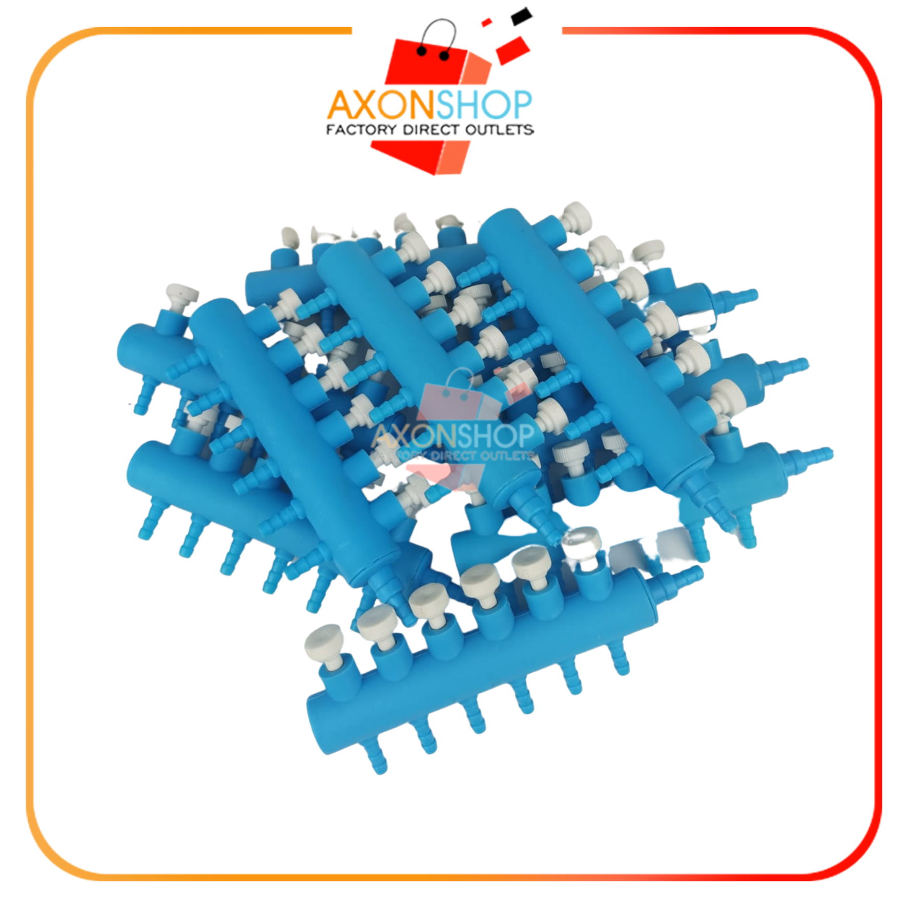 SWITCH Pembagi Selang Aerator 6 Lubang Udara Output Air Flow Splitter ...