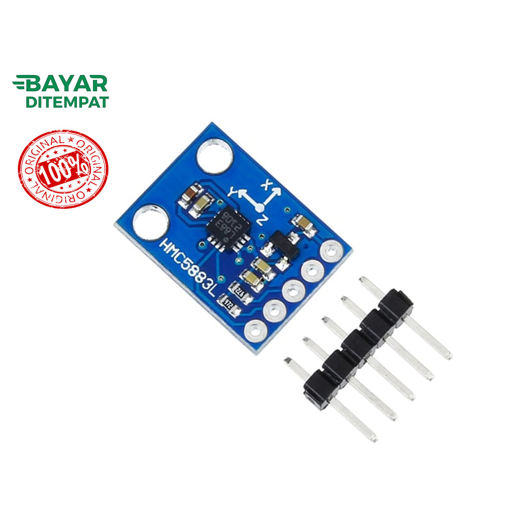 SENSOR KOMPAS - HMC5883L COMPASS 3-AXIS MAGNETOMETER MODULE | Lazada ...