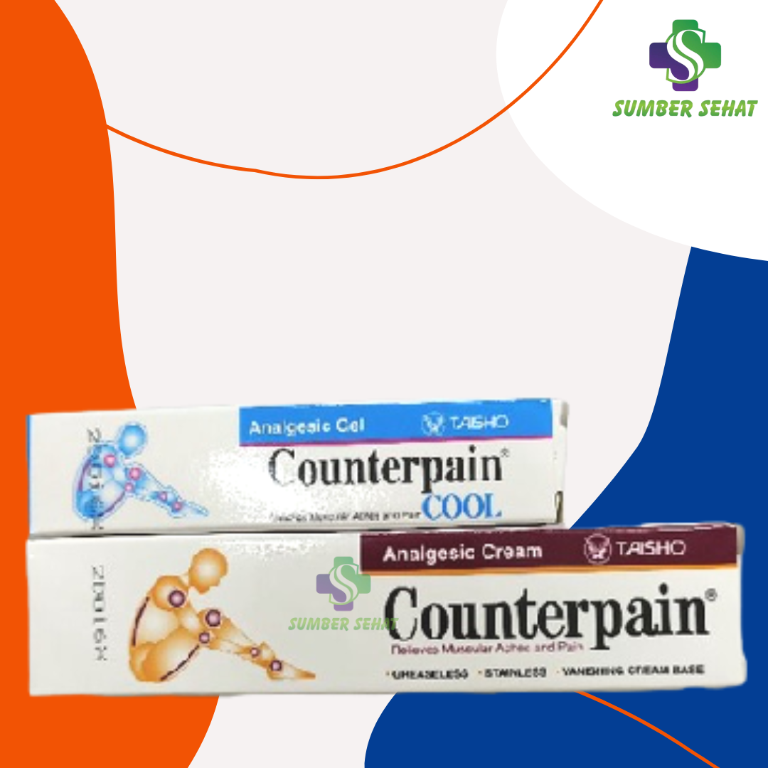 COUNTERPAIN CREAM 120 GRAM BUNDLING COUNTERPAIN COOL CREAM 30 GRAM ...