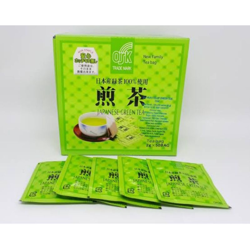 OSK 50'S Japanese Green Tea Leaves / JASMINE TEA Teh Hijau IMPORT JEPANG Halal OTSUKA ORIGINAL ...