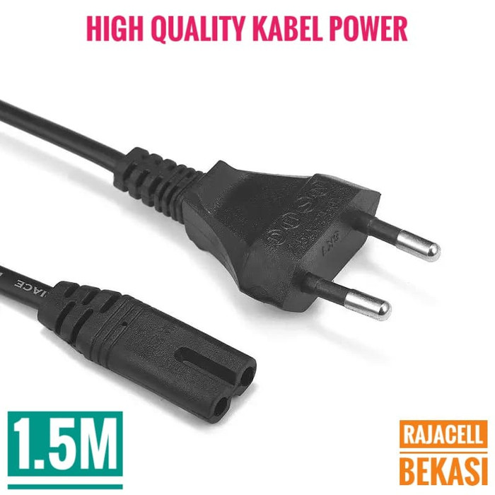 Kabel Power Listrik Jack Angka 8 1.5M 2.5A Power Cord Cable Hi Quality ...