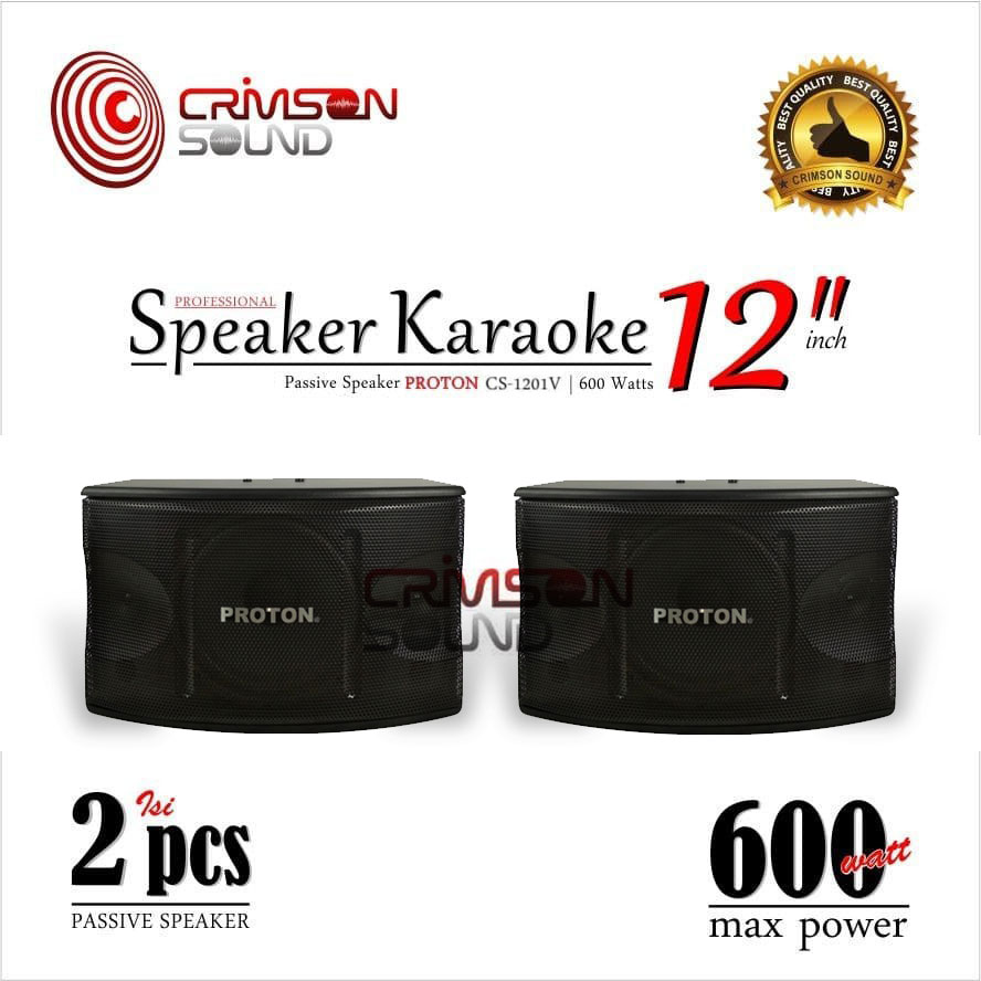 Speaker Pasif Karaoke 12 inch PROTON CS - 1201 V | Lazada Indonesia