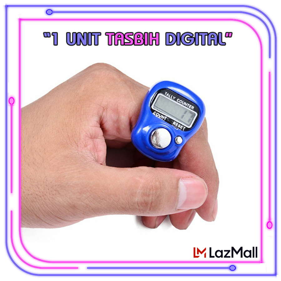 Tasbih Digital Mini Led Tasbeh Dzikir Alat Hitung Digital Led Tasbih Digital Elektronik Jari