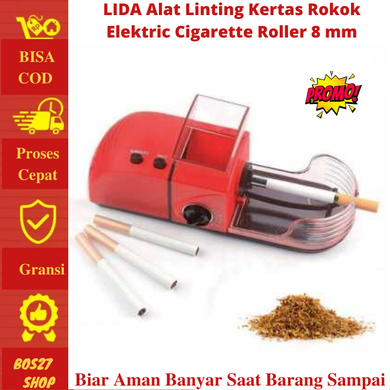 Alat Linting Kertas Rokok Elektric Cigarette Roller 8 mm / Mesin ...