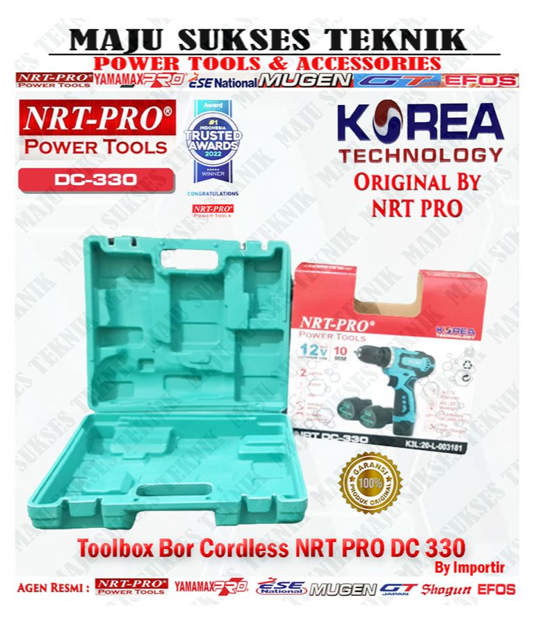 Toolbox Koper Bor Cordless NRT PRO DC 330 " Original By NRT PRO ...
