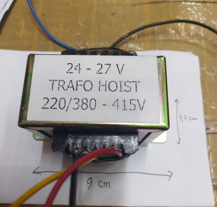 Trafo Travo Hoist step down up 24V 27V - 220V 380V 415V 3A | Lazada ...