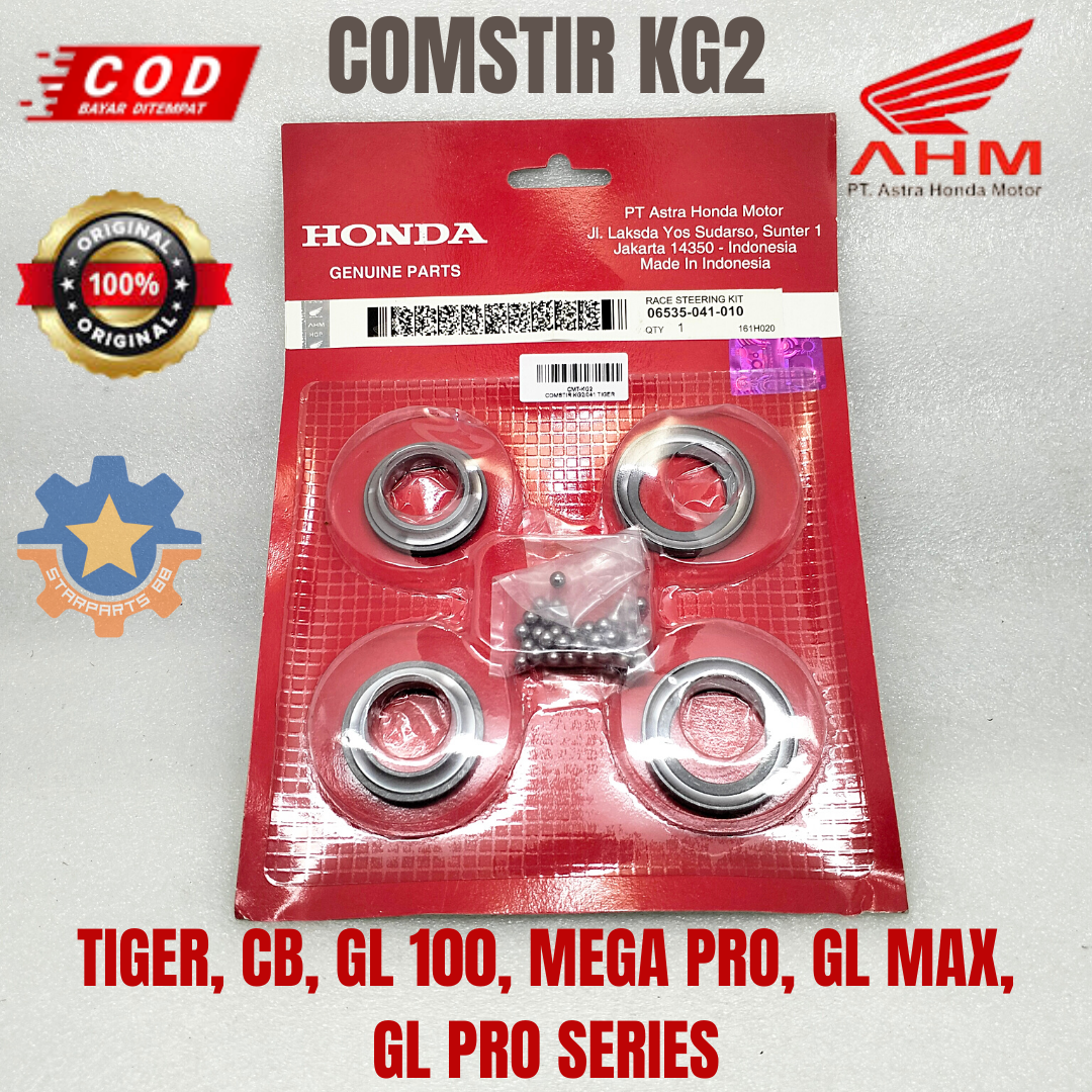 COMSTIR HONDA KG2 TIGER MEGA PRO GL KUALITAS ORISINIL ASLI AHM BEARING ...