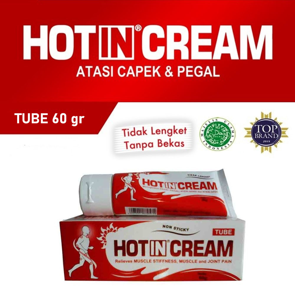 Hot In Cream Original Kemasan Tube 60 gr & 120 gr - Hotin Cream Merah ...