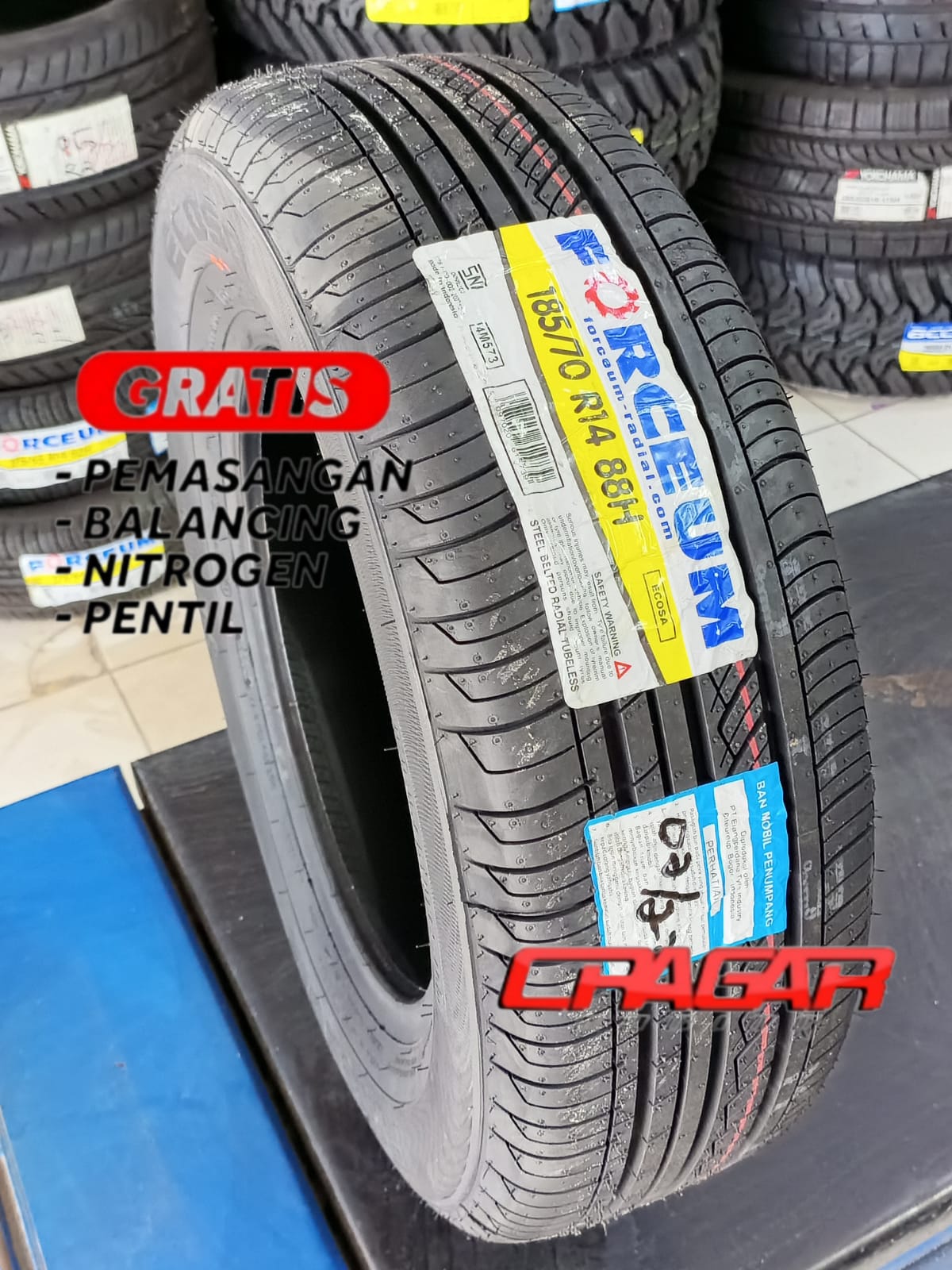 Ban Mobil Standar Avanza Xenia 185 70 R14 FORCEUM Ecosa - ban tubles ...