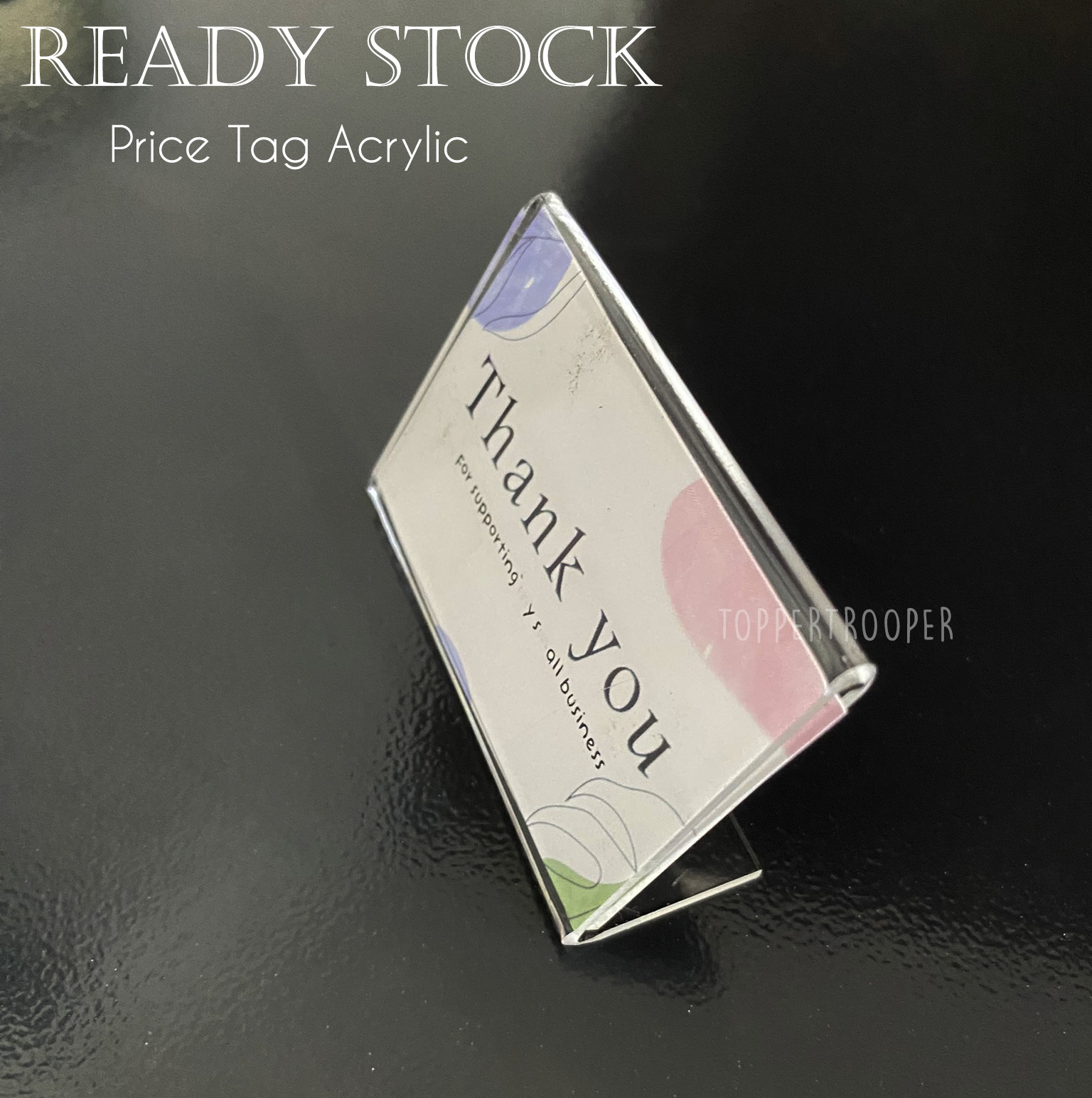 READY STOCK Price Tag Akrilik Rak Stand Display | Akrilik Label Harga ...