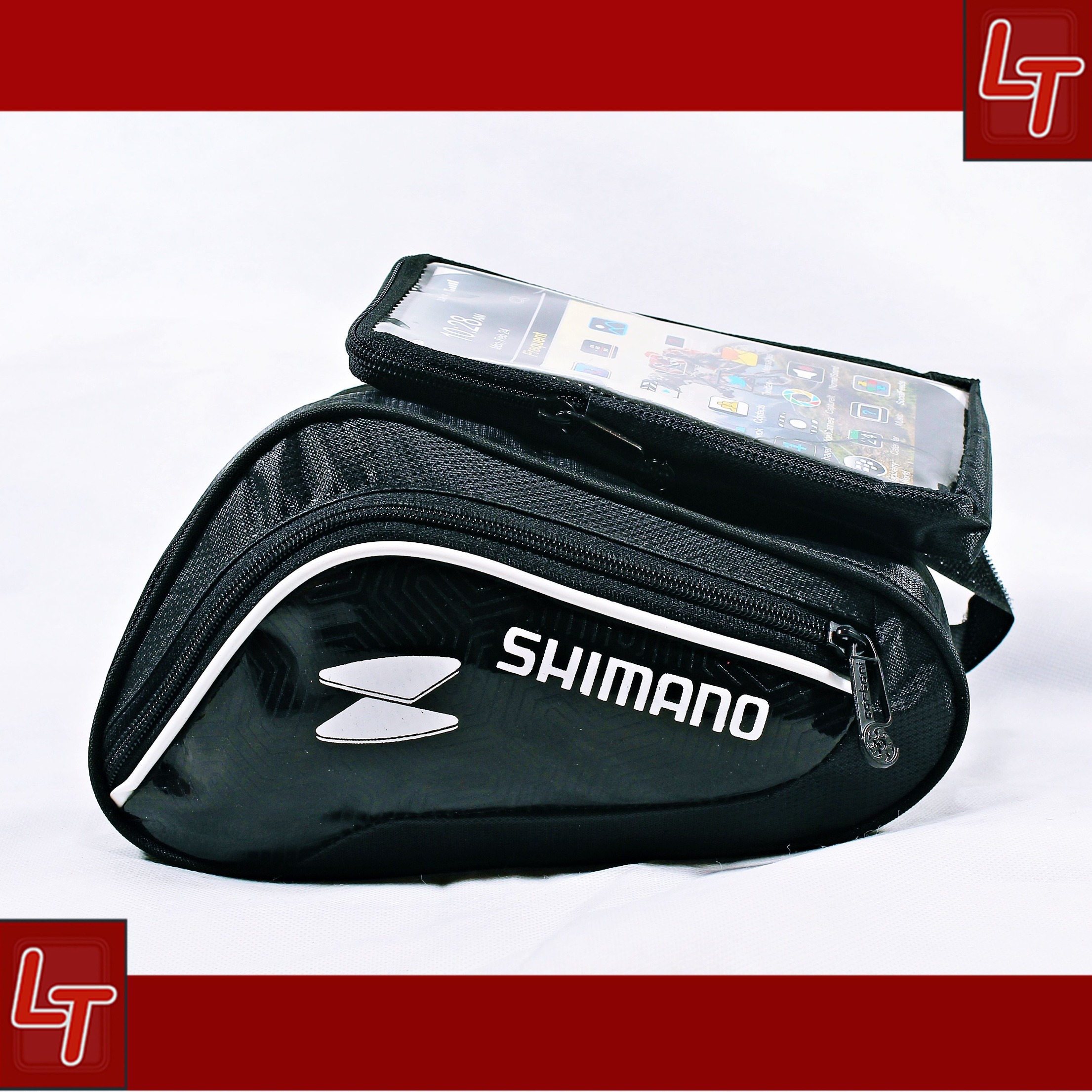 Tas Shimano Frame Segitiga Double Motif Phone Holder Aneka Warna ...