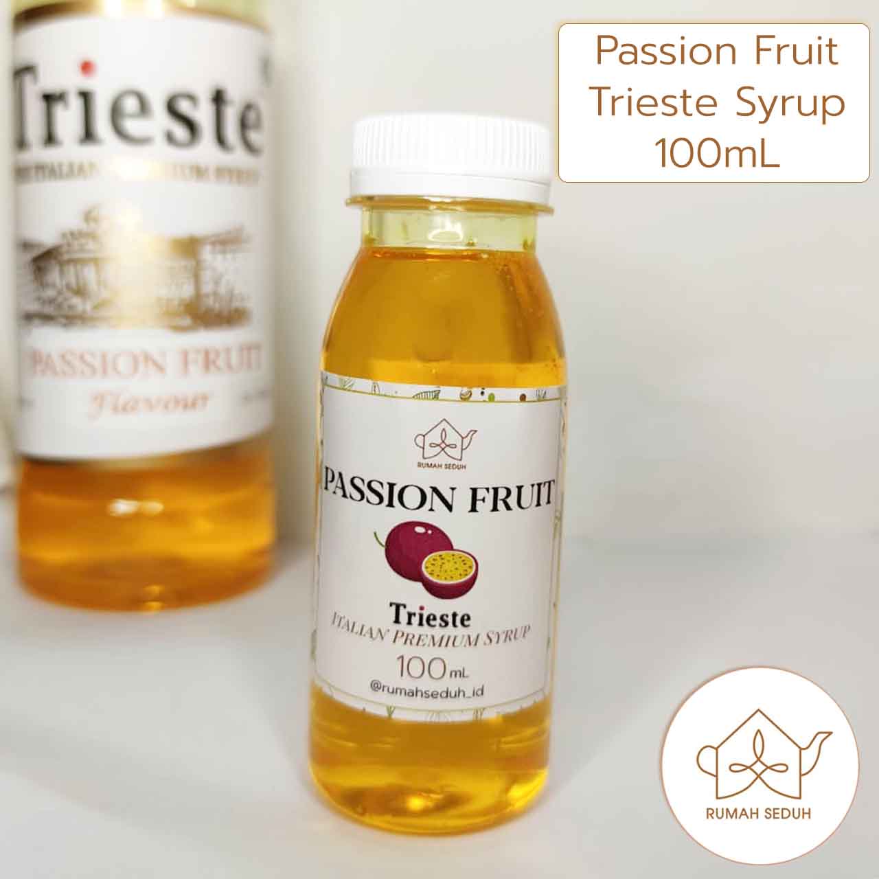 100mL Sirup Passion Fruit merk Trieste Delifru - Markisa Italian ...