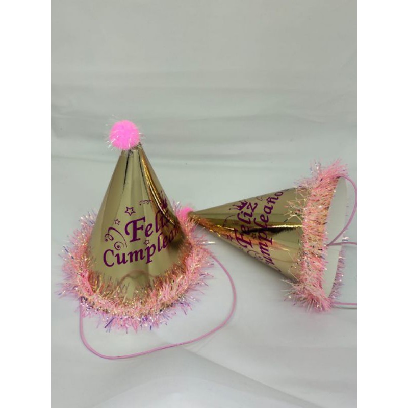 TOPI ULANG TAHUN KERUCUT FELIZ CUMPLEANOS 14 / TOPI HAPPY BIRTHDAY ...
