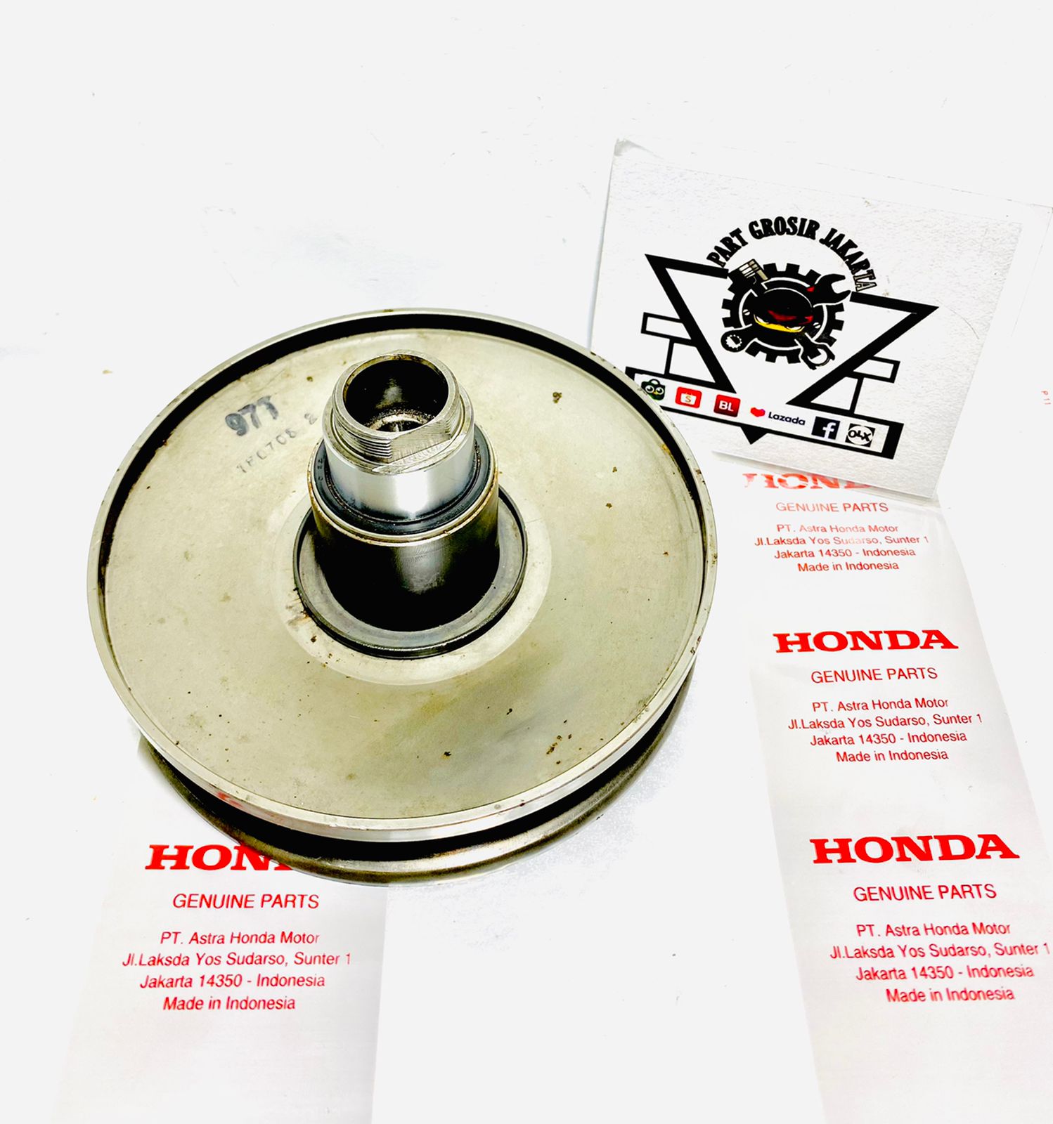 PULLEY ONLY RUMAH MANGKOK KAMPAS GANDA KOPLING SLEDING BELAKANG FACE ...