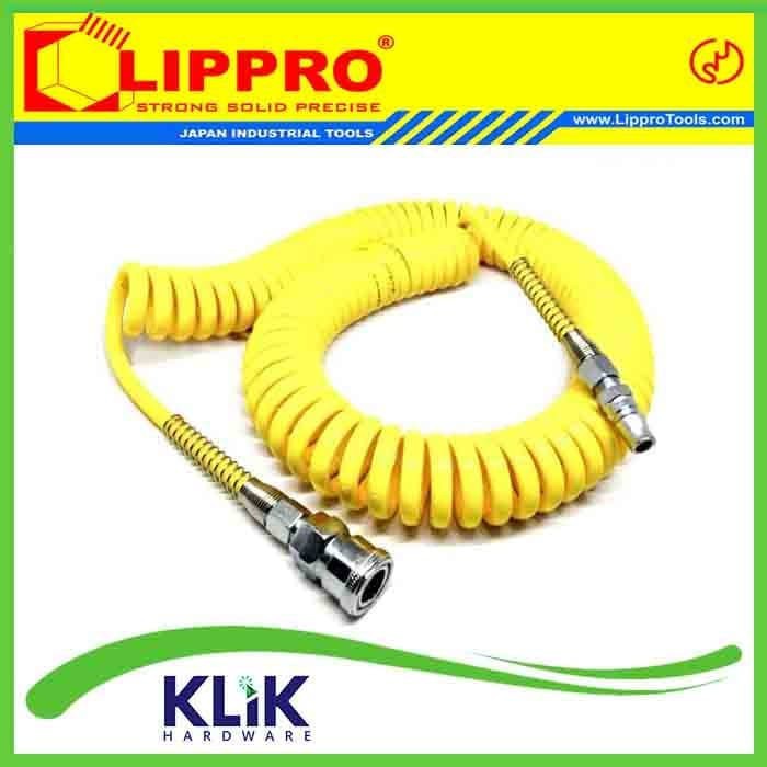 Lippro Selang Recoil Hose 12 meter - Selang Spiral Angin Kompresor ...