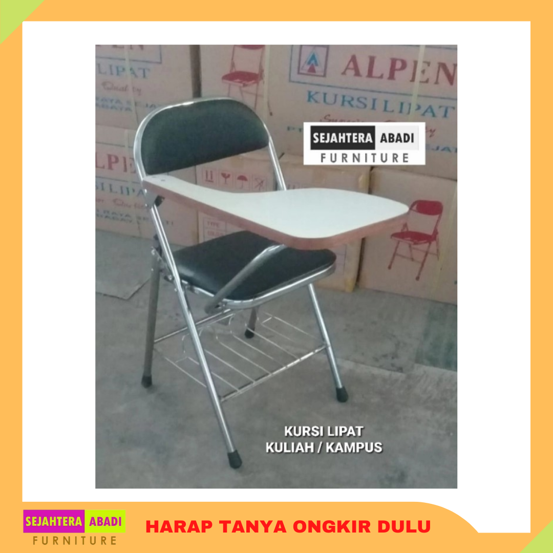 kursi kuliah lipat, kursi kampus, kursi sekolah croom | Lazada Indonesia