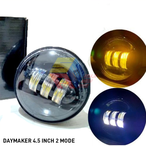 Lampu Daymaker LED Bulat 4.5 Inch Import 2 Mode Warna Universal Custom ...