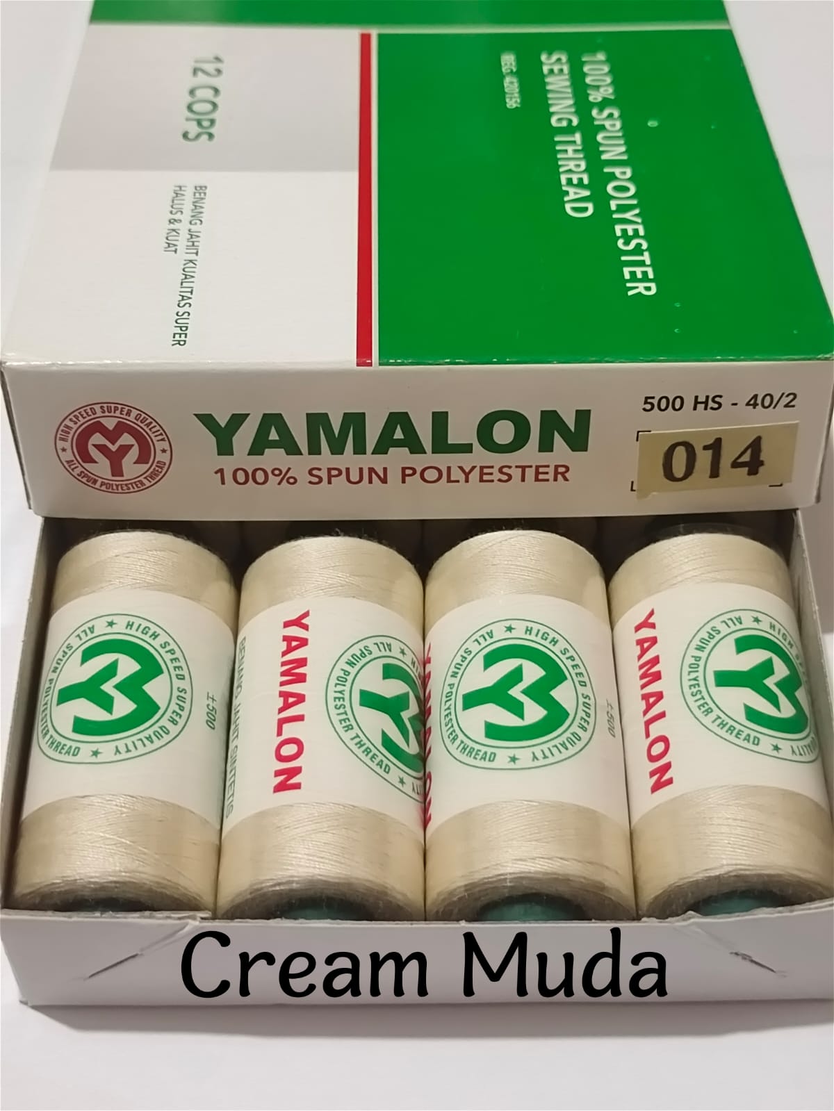 12 pcs benang jahit kuat yamalon warna warni 500 yard | Lazada Indonesia