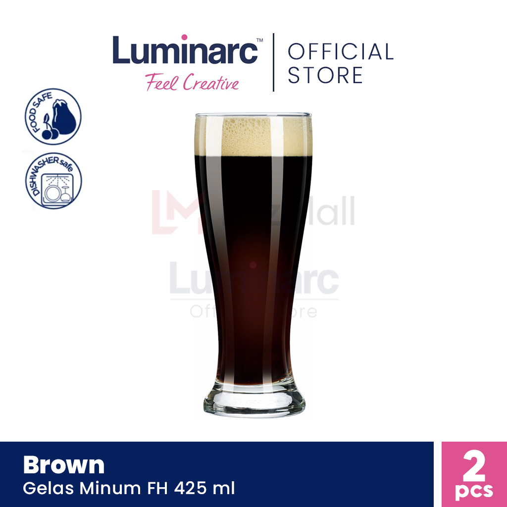 Luminarc Gelas Minum Brown Tumbler FH 425 ml / 2 pcs | Lazada Indonesia