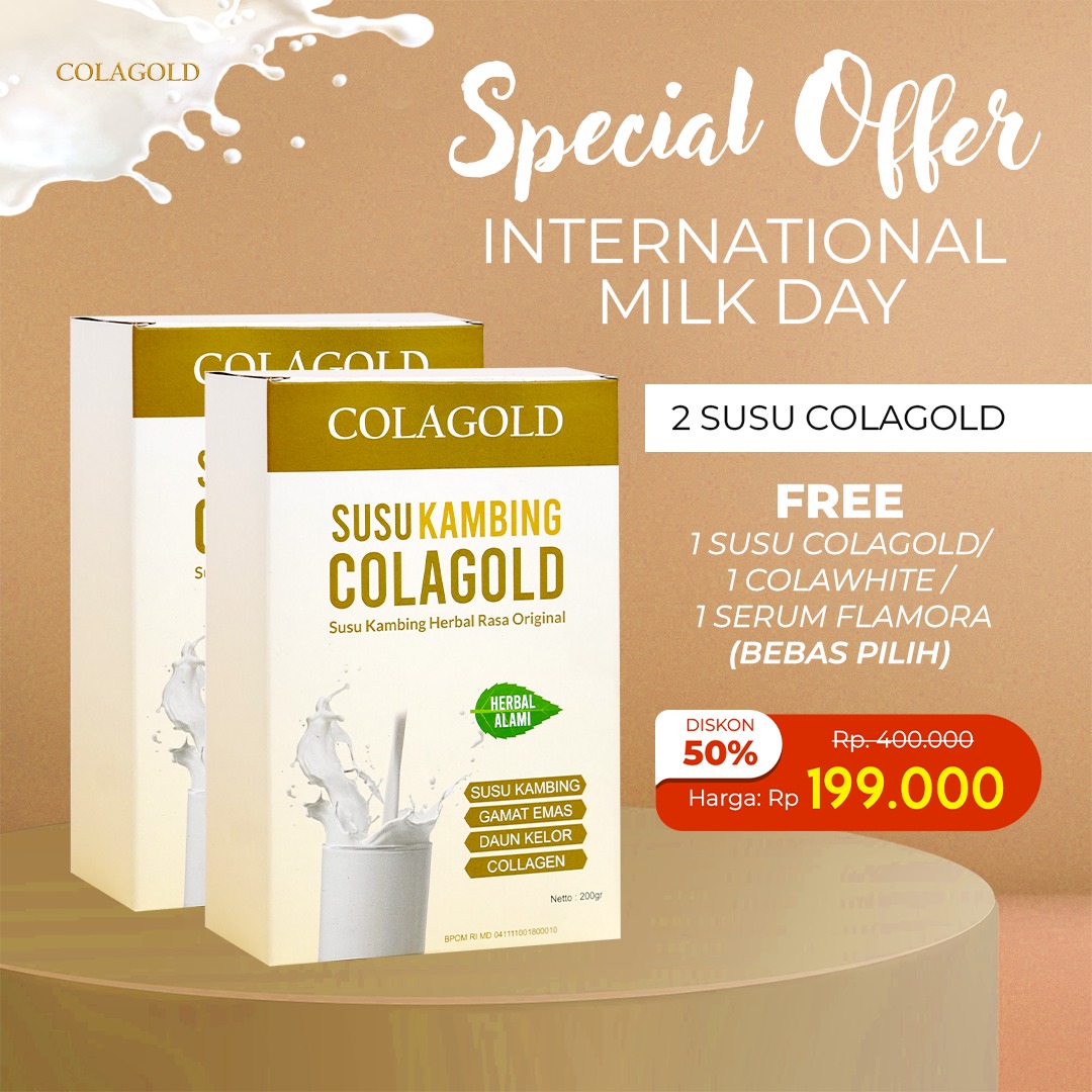 SUSU COLAGOLD Susu Kambing Mengandung Collagen Memelihara Daya Tahan ...