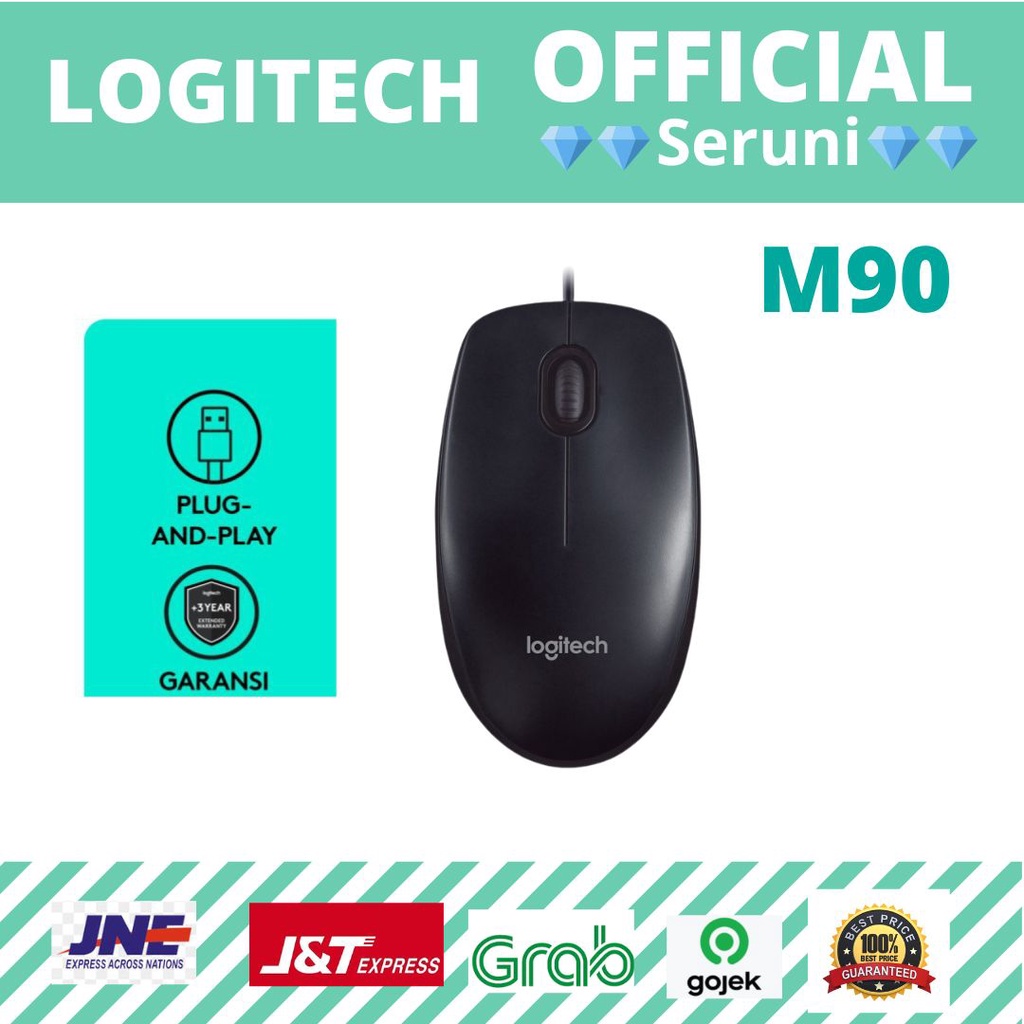 Mouse Usb Optical Logitech M90 Original Garansi Resmi | Lazada Indonesia