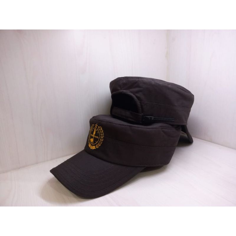 DANEESHOP Topi Komando PRAMUKA Cokelat Kopi / Topi Komando Loreng Gurun ...