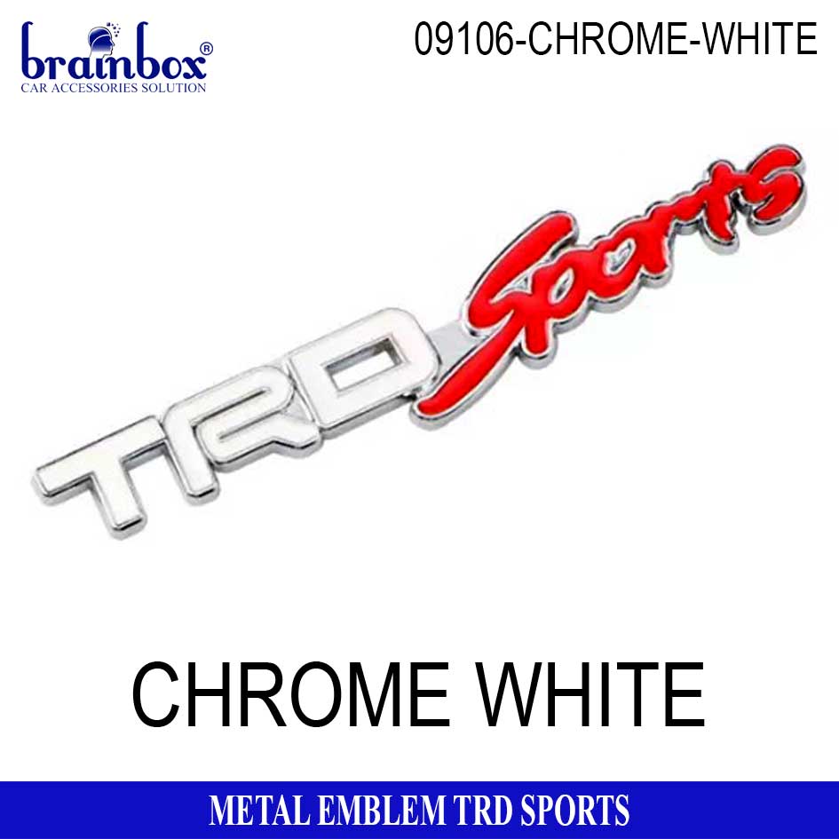 Emblem Besi Logo TRD Sports Metal Logo Tempelan Body Mobil | Lazada ...