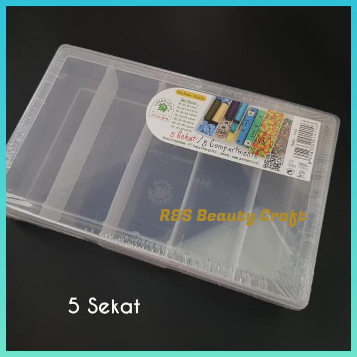 box 5 sekat-box aksesories mini-box storage-box plastik kecil serbaguna ...