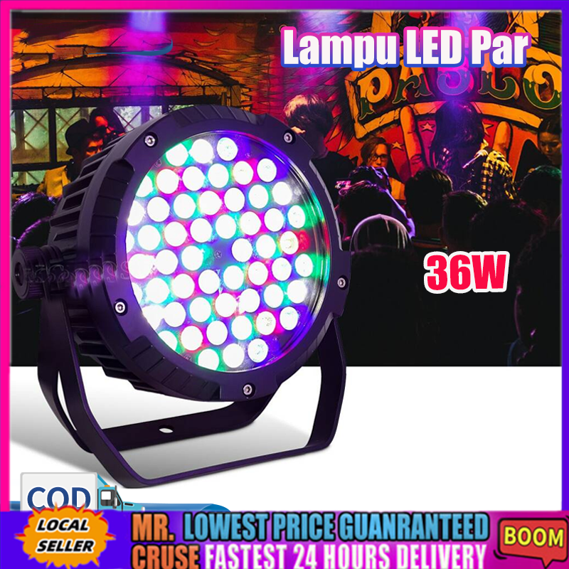 Lampu Sorot Panggung LED Par 36 RGB Cahaya Disco warna warni 36w watt ... Lampu Sorot Panggung LED Par 36 RGB Cahaya Disco warna warni 36w watt ...