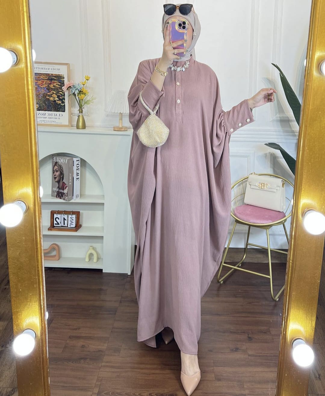 Dres Kaftan Terbaru Lebaran 2023 Naira Kaftan Terbaru Dres Kekinian Bahan Cringkle Airflow